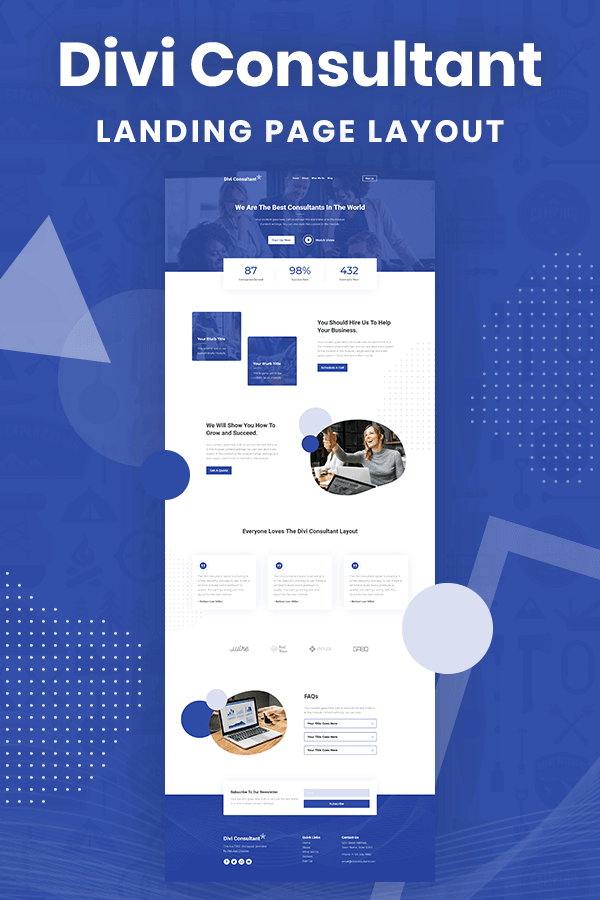 Divi Consultant Landing Page Layout - by Pee-Aye Creative Divi Consultant Landing Page Layout - by Pee-Aye Creative
