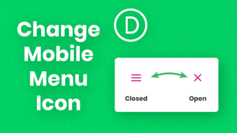 How To Change The Divi Menu Module Hamburger Icon To An X When Open ...