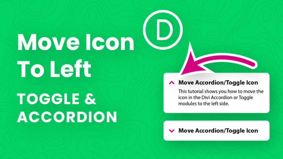 How To Move The Divi Toggle And Accordion Icon To The Left - Tutorial by Pee-Aye Creative