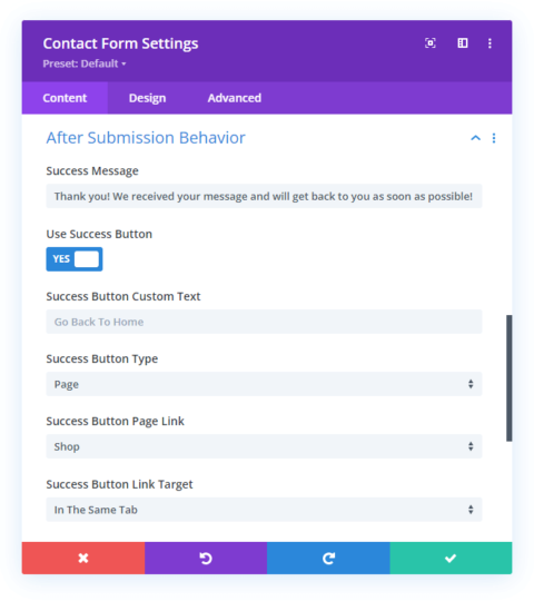 How To Add A Button To The Divi Contact Form Success Message - Tutorial ...